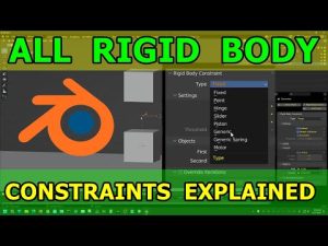 All of Blender’s Rigid Body Constraints Explained – Blender.fi