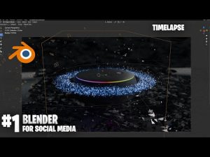 Making a speeker ad in blender timelapse – Blender.fi