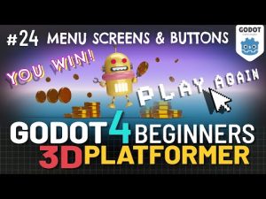 Godot 4 3D Platformer Lesson #24: Menu Screens & Buttons! – Blender.fi