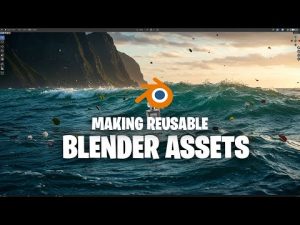 creating reauseable blender assets waves – Blender.fi
