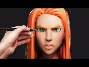 Sculpting Atom Eve in Blender from Invincible – Blender.fi