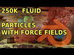 250K Fluid Particles With Force Fields Blender – Blender.fi